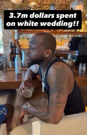 Davido Reveals He Spent $3.7 Million Cash On CHIVIDO White Wedding In ...